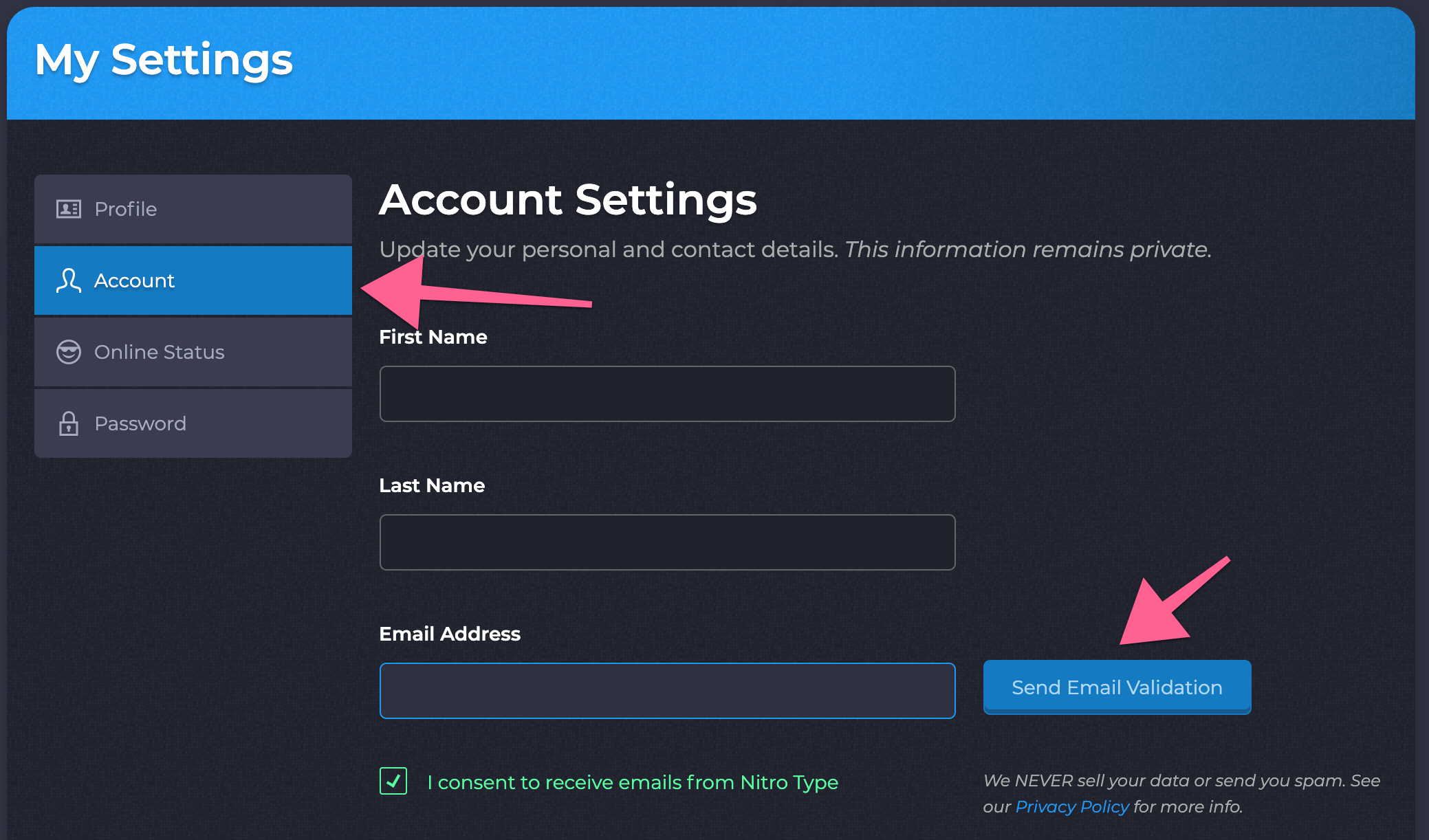 Keeping Your Nitro Account Secure - News | Nitro Type