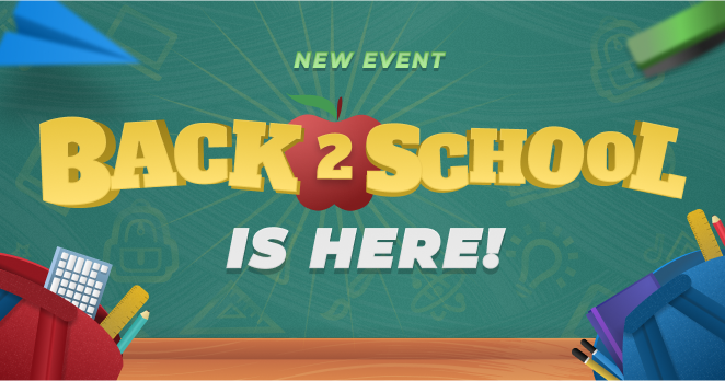 Back 2 School Event Starts Now! - News | Nitro Type