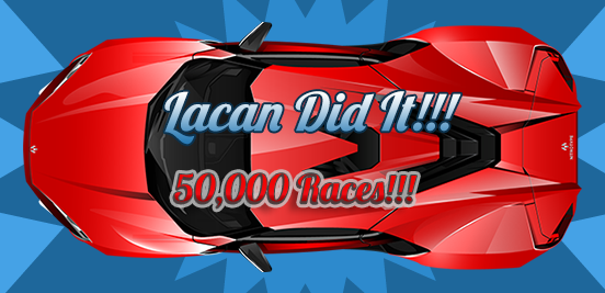 Lacan Did It! 50,000 Races!!! - News | Nitro Type